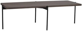 Hnědý jasanový konferenční stolek Rowico Sehram L, 145 cm