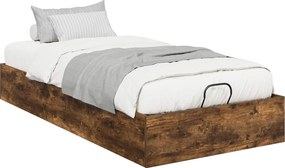Ottoman postel Uzený Dub 75,5 x 190 cm Dřevěný materiál 3409305