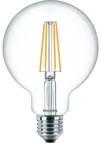LED žárovka E27 Philips Classic Filament G93 7W (60W) teplá bílá (2700K)