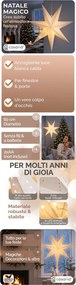 Casaria LED vánoční hvězda papírová 60 cm