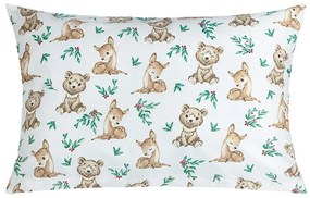 Bellatex Povláček bavlna 40x60cm na zip Srneček s medvídkem
