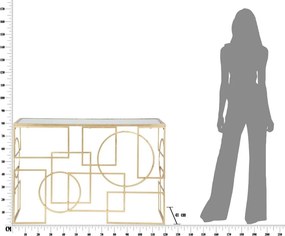 Designová konzole Vartouhi 120 cm zlatá