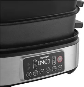 SENCOR SPR 6300BK černá / Multifunkční pomalý hrnec a gril / 1360W / 6