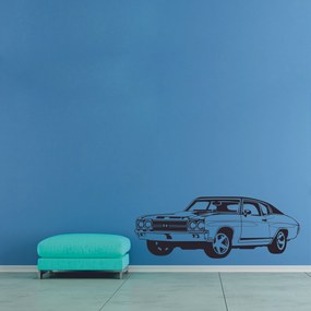 Samolepka na zeď - Staré závodní auto (60x32 cm) - PopyDesign