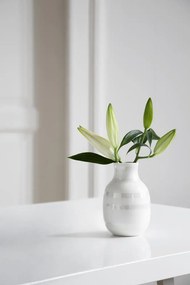 KÄHLER Keramická váza Omaggio Pearl 14 cm, bílá barva, krémová barva, keramika