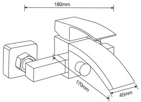 Mexen Libra DQ45 vanová sada, Černá - 745103DQ45-70