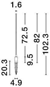 Venkovní lampa Dessay 102