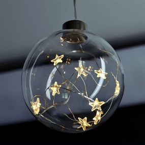 Vánoční svítící skleněná koule