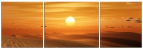 Obraz na plátně - Pouštní západ slunce - panoráma 5917C (120x40 cm)