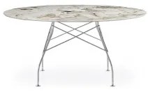 Glossy XXL Marble finish chromová tundra Kartell