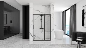 Rea - RAPID SWING jednokřídlé sprchové dveře, černý, 120 x 195 cm, REA-K6413