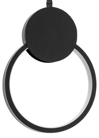 Toolight - LED závěsné stropní kruhové svítidlo APP852-CP, černá, OSW-07021