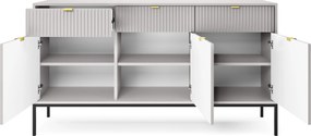 PSK Komoda NEMO KSZ154, Šedá 154 cm Dekor nohou: Černé