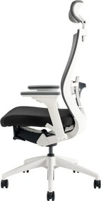 Office Pro Kancelářské křeslo na kolečkách MERENS WHITE SP – s područkami a opěrkou hlavy Černá BI 201