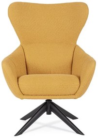 BIZZOTTO Otočné křeslo HAILEY žluté 0733498