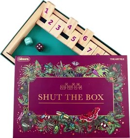 GIBSONS Hra Shut the Box / Dřevěná krabička / pro 1-2 hráče