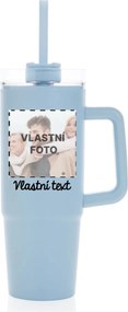 Personalizovaná cestovní termoska s průhledným víčkem s fotografií