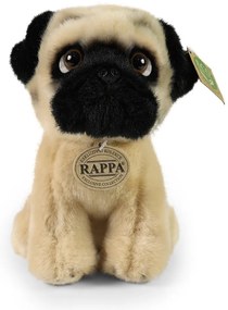 Rappa Plyšový pes mops 18 cm ECO-FRIENDLY