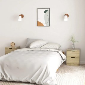 Noční stolky 2 ks dub sonoma 40 x 40 x 50 cm kompozitní dřevo 326730