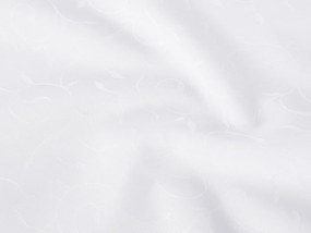 Biante Teflonový oválný ubrus TF-011 Pnoucí lístky - studená bílá 80x120 cm