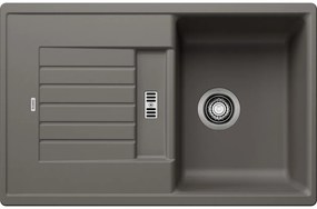 Blanco Zia 45 S, silgranitový dřez 780x500x190 mm, 1-komorový, šedá vulkán, BLA-527383