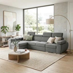Sedací souprava BASTON | 170x315 cm | rozkládací + 2x úložný prostor | VÝBĚR TKANIN