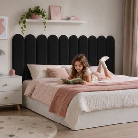 Čalouněný panel - Oblouk - 20x100cm Barva: Černá