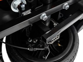 Ramiz Elektrické auto Lamborghini Aventador SV pro 2 děti Šedé + Bezkartáčový motor + Nafukovací kola + LED audio