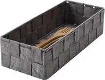 Compactor TEX Úložný organizér do zásuvky - košík L šedý / 30 x 12 x 7