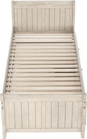 Postel s přistýlkou, 90x200, antická bílá, ANTIKO Kondela 0000258490