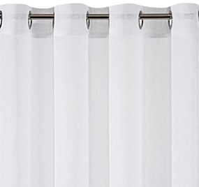 Bílá záclona na kroužcích Šakali 350x250 cm