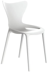OnaDnes -20% VONDOM Bílá plastová jídelní židle LOVE