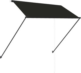 Zatahovací markýza s LED 250 x 150 cm antracitová 145917