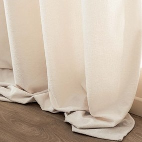 Krémový závěs z materiálu bouclé 140x260 cm Winona – douceur d'intérieur