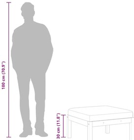 vidaXL Marketos Zahradní podnožka s poduškou masivní akáciové dřevo