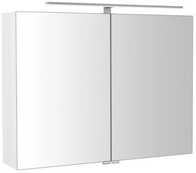 Sapho, RIWA galerka s LED osvětlením, 81x60x17cm, bílá lesk, RIW080-0030