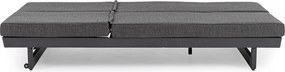 BIZZOTTO Dvoumístné zahradní lehátko INFINITY antracit 195x142 cm 0663437