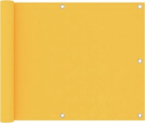 Balkónová zástěna žlutá 75 x 600 cm oxfordská látka 135023