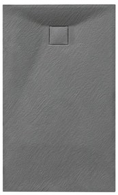 BPS-koupelny Obdélníková akrylátová sprchová vanička HYD-OSV-RIKO 90x80 šedá