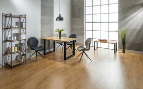 Casarredo - Komfort nábytek Jídelní stůl UMBERTO 150x90, dub masiv/černý kov