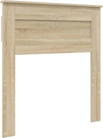 Rám postele Sonoma dub a stříbrná 75 x 190 cm Kompozitní dřevo 3410044