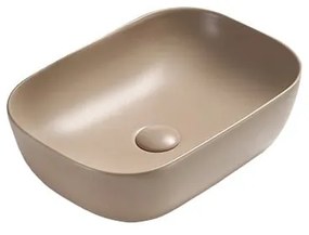 Mexen Rita umyvadlo na desku 45 x 32 cm, cappuccino mat - 21084564