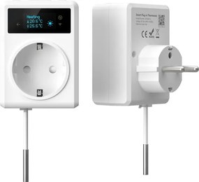 Immax NEO 07811L - Chytrá zásuvka s teploměrem F 3680W Wi-Fi