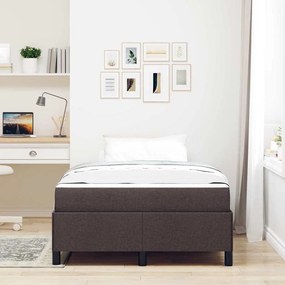 Postel s boxspringem Tmavě hnědá 120 x 200 cm textil 3398853