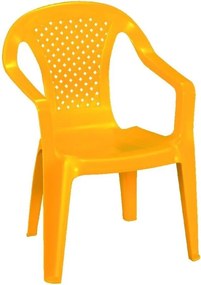 Ipea Dětská plastová židlička, Žlutá