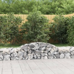 Klenutý gabionový koš 300 x 50 x 40/60 cm pozinkované železo 153512