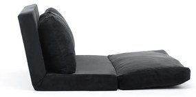 Designová rozkládací pohovka Wandella 120 cm černá
