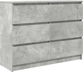 Příborník betonově šedý 100x35x76 cm Dřevěné konstrukce 3328501