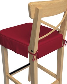 Sedák na židli IKEA Ingolf - barová barva červená látka pletený vzor
