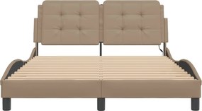 Rám postele s LED bez matrace Zadar cappuccino 120 x 200 cm 3214100